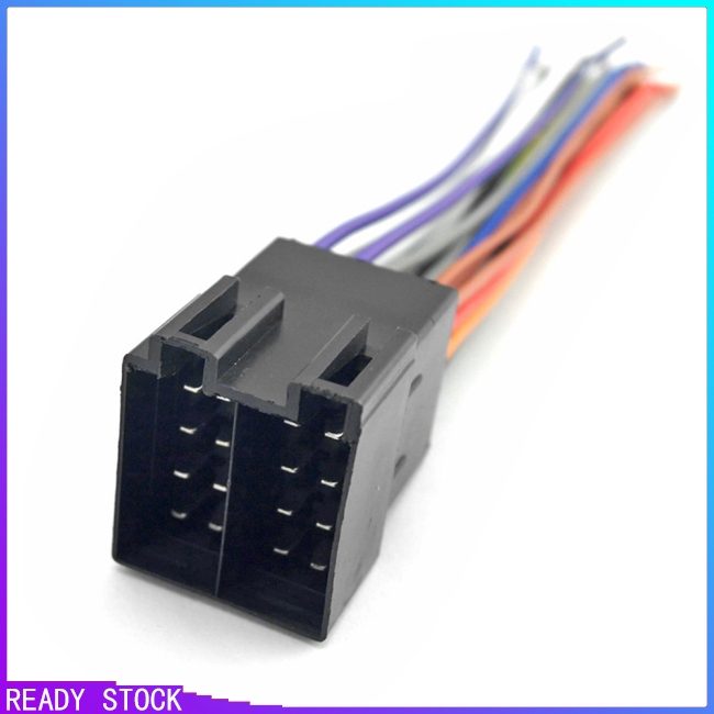 Universal Male ISO Radio Wire Wiring Harness อะแดปเตอร์เชื่อมต่อสำหรับ ...