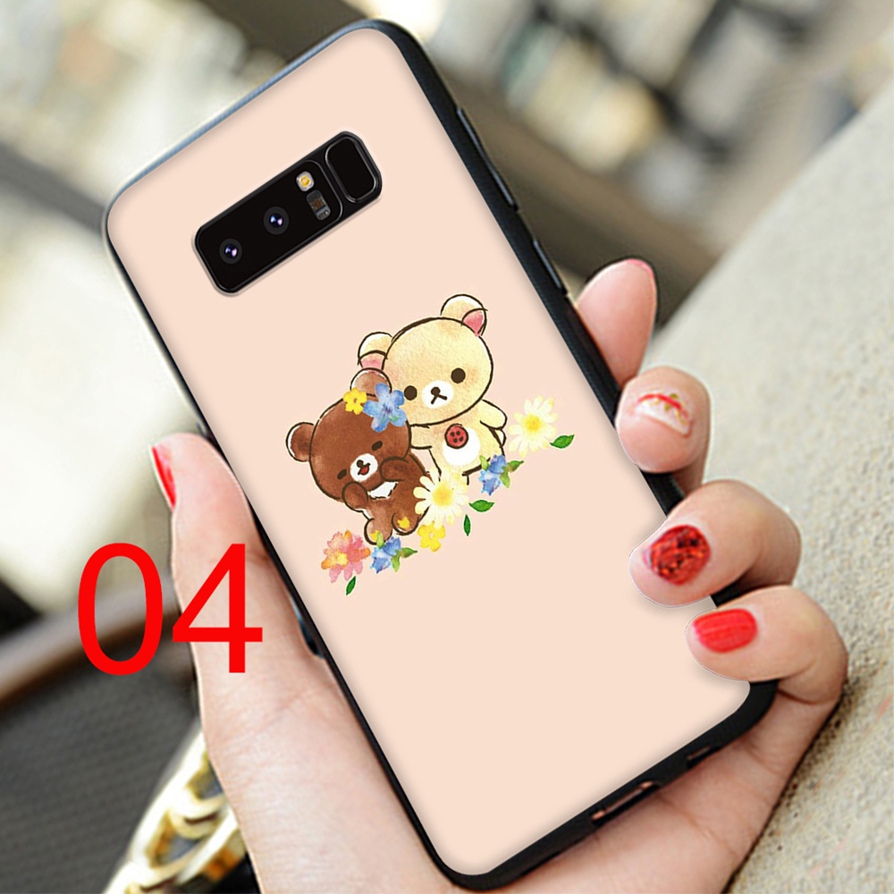 เคสโทรศัพท์ซิลิโคนแบบนิ่มสําหรับ Samsung Galaxy Note 8 9 J6 M10 M20 M30 S6 Edge No89 Rilakkuma ...
