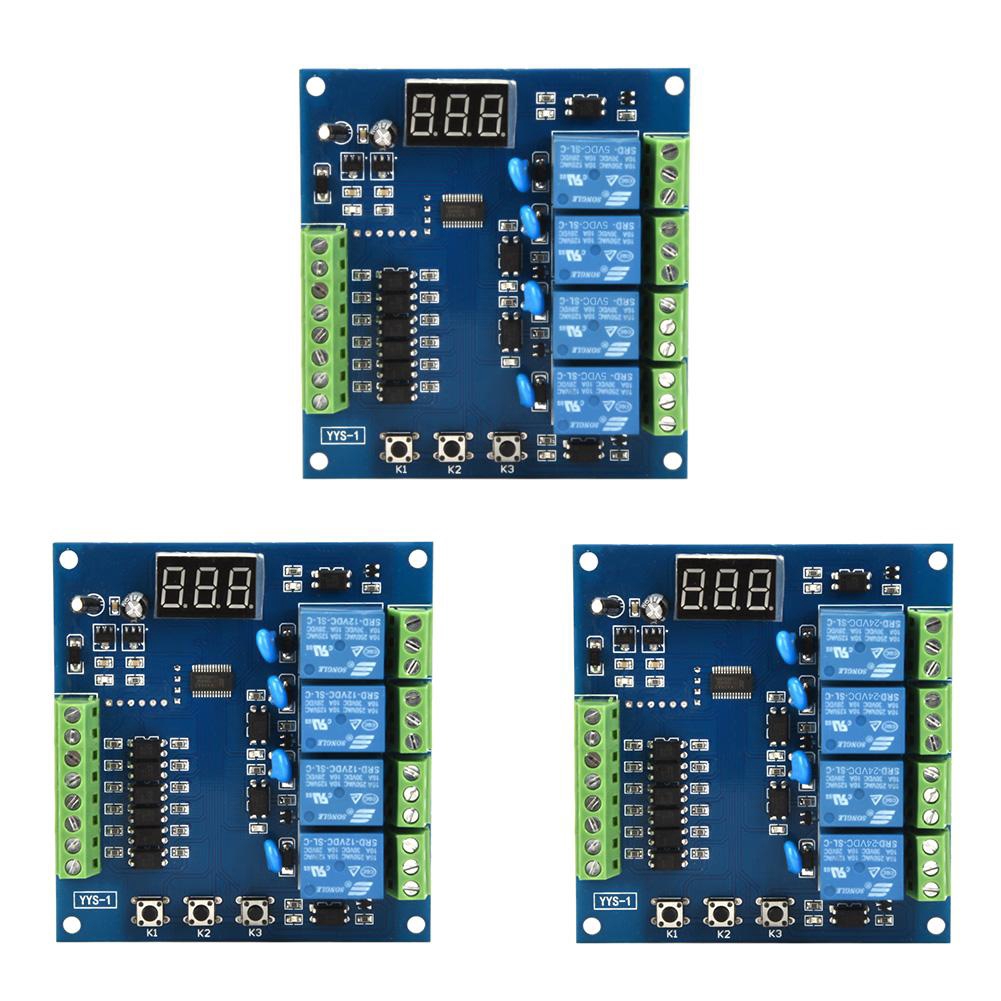 Timer Delay YYS-1 Relay Signal 4-Channel Relay Trigger Module LED Programmable - yoaushop.th ...
