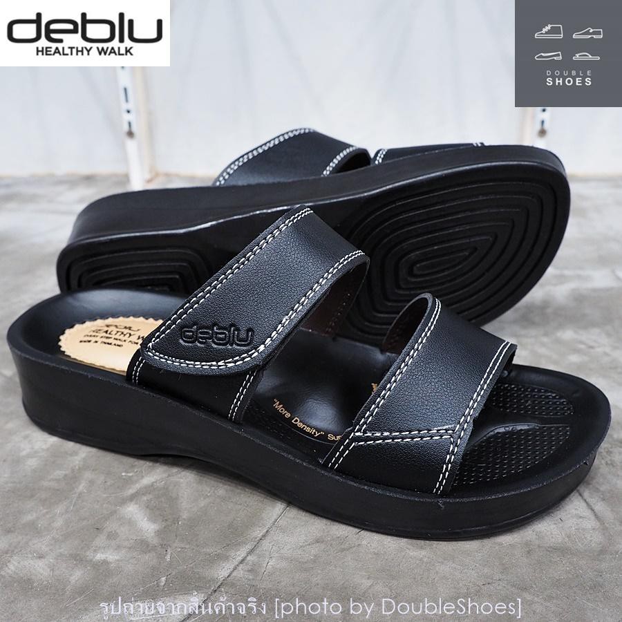 ราคาไม่แพงมาก รองเท้าแตะแบบสวมผู้หญิง รองเท้าเพื่อสุขภาพ Deblu รุ่น L873 (สีดำ) ไซส์ 36-41 ...