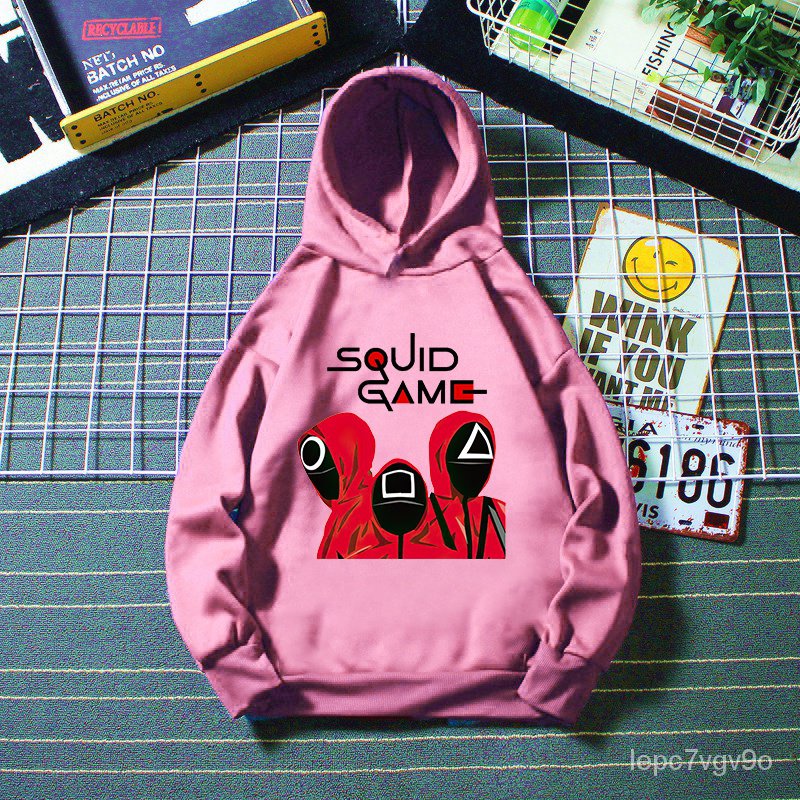 Ready Stocks Squid game kids print children's hoodie pullove Harajuku ...