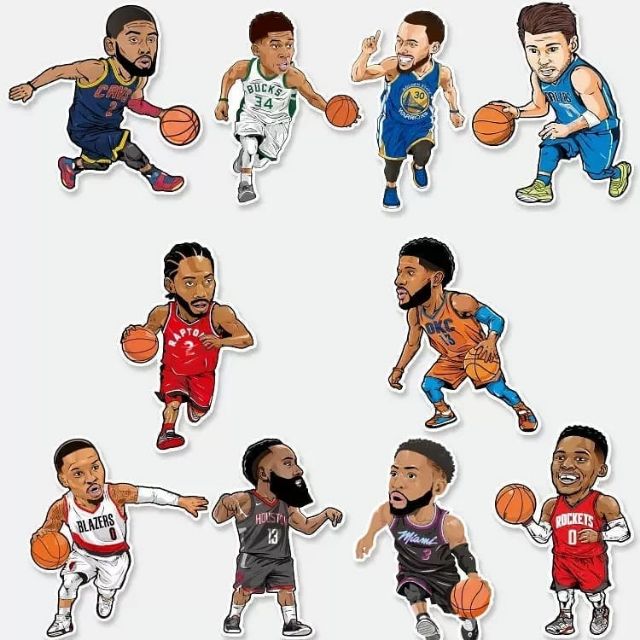 Sticker PVC NBA Player | Shopee Thailand