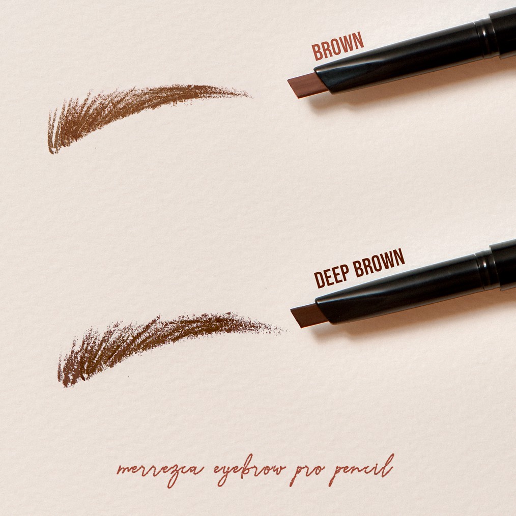 Merrezca Eyebrow Pro Pencil ดินสอรูปแบบหัวตัด ใช้งานได้ 2 ด้าน ...
