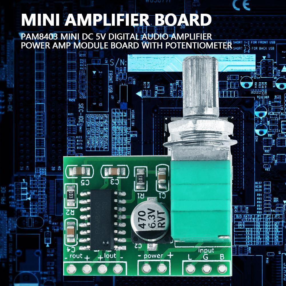 Board with PAM8403 Module Power Mini Audio Amp 5V 4pcs Amplifier DC ...