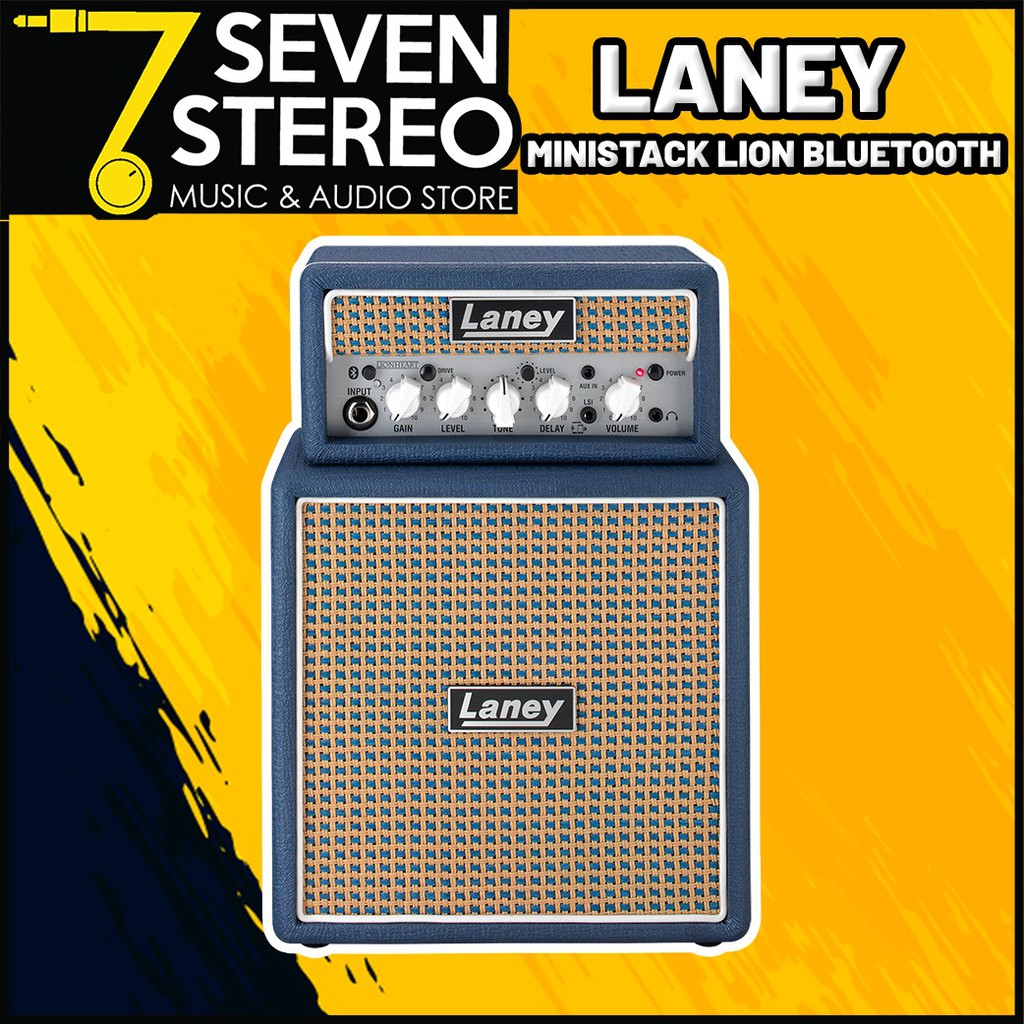 Laney Ministack B Lion แอมป์ขยายแบตเตอรี่บลูทูธสําหรับกีตาร์ ...