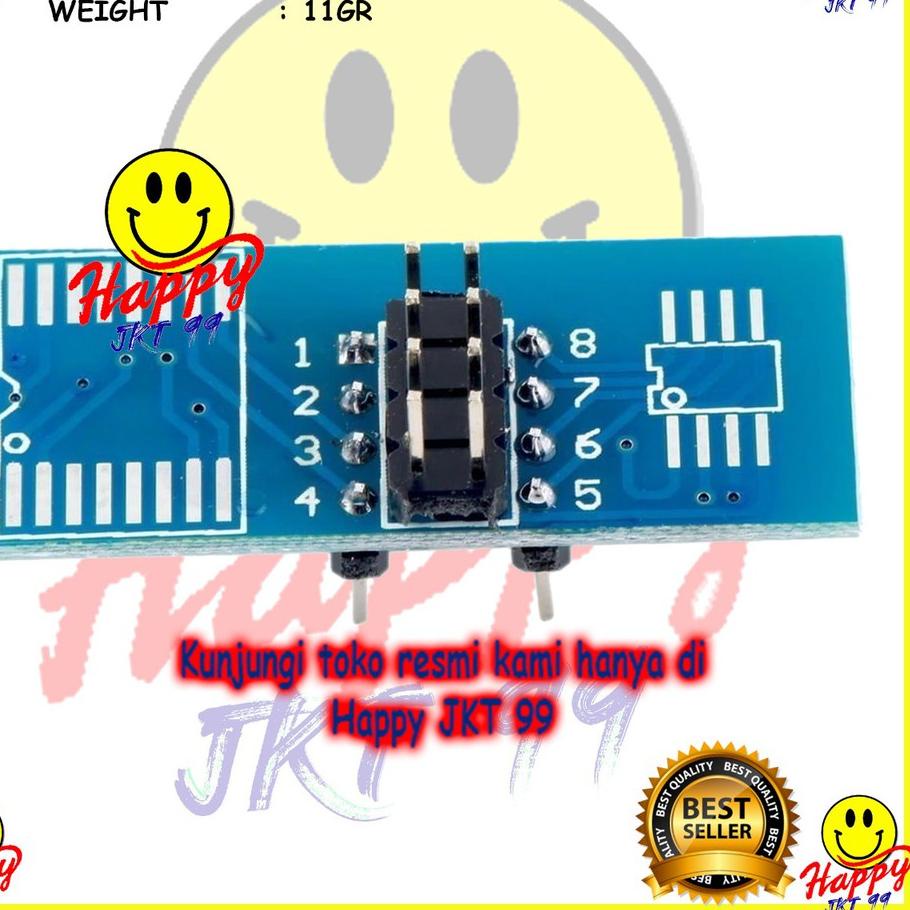 (HAPPY Jkt 99) คลิปทดสอบ IC SOP8 SOIC8 EEPROM ซ็อกเก็ต เข็มกลัดแฟลช ซ็อกเก็ต เข็มกลัดชีวภาพ ...