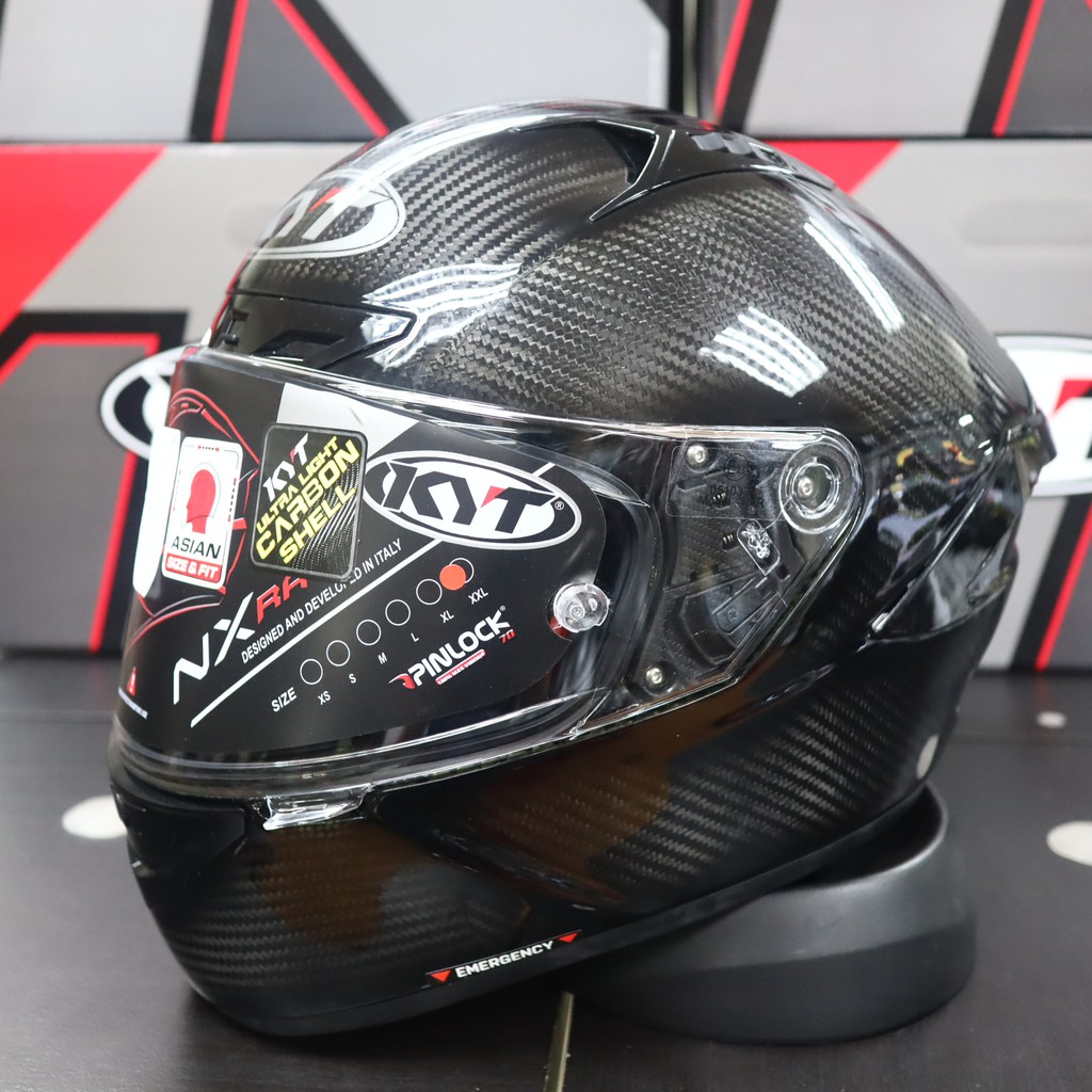 หมวกกันน็อค KYT Carbon รุ่น NX RACE pure carbon ผลิตจาก cabon fibre แท้ ...