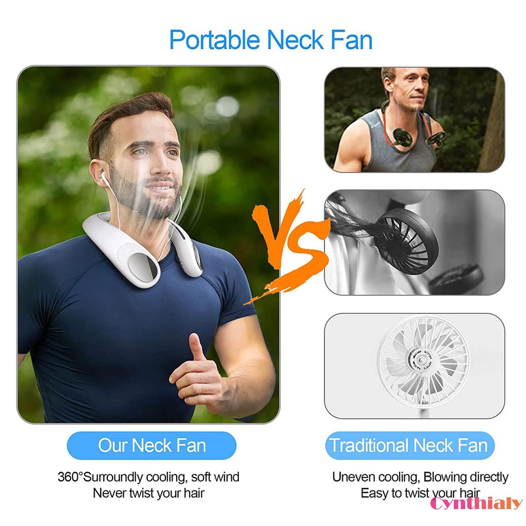 Neck fan portable mini usb fans 5V air cooler rechargeable ventilador ...