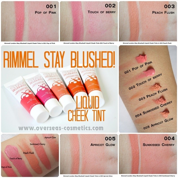 [Buy 1 Get 1 Free] Rimmel London Liquid Cheek Tint | Shopee Thailand