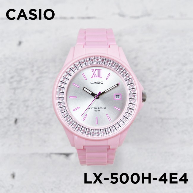 แท้ 100 % Casio ชมพู สุดฮิต LX-500H LX-500H-4E Series ประกัน 1 ปี ...