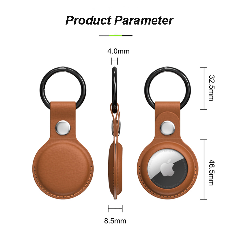 Airtags เคสหนังสำหรับ Apple Airtag Cover หนังแท้Airtag เคสปลอกหุ้ม ...