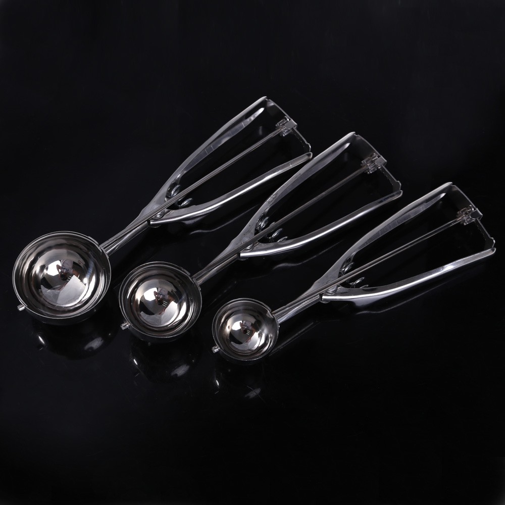ACT 3 Pcs Stainless Steel Ice Cream Scoop Spoon Melon Baller Small ...
