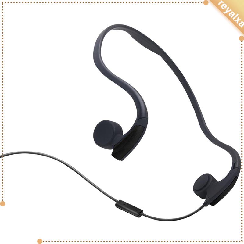 Bone Conduction Wired Headset Voice Control with Mic Neckband Headset ...