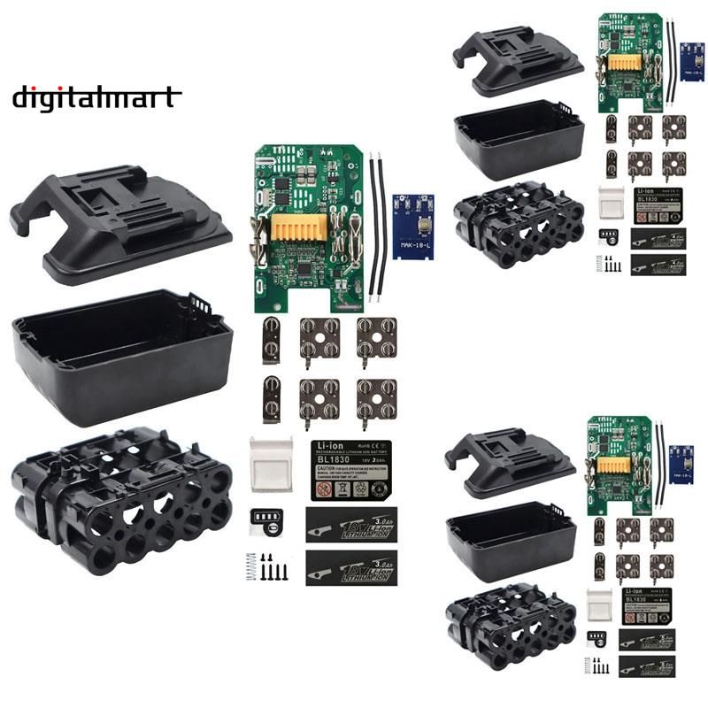Bl1830 Li-Ion กล่องแบตเตอรี่ชาร์จสําหรับ Makita 18V 3.0Ah Led แสดงสถานะ ...