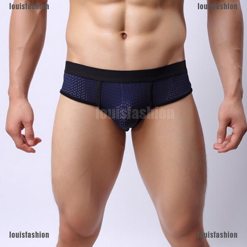 Lfth Men Acrylic Mesh Briefs Sexy U Convex Bulge Pouch Underwear Adore