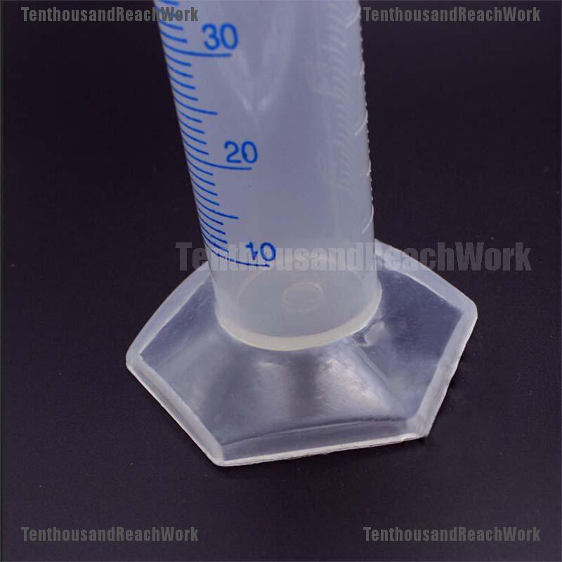 TReachWork Plastic Measuring Cylinder Laboratory Test Graduated Trial ...