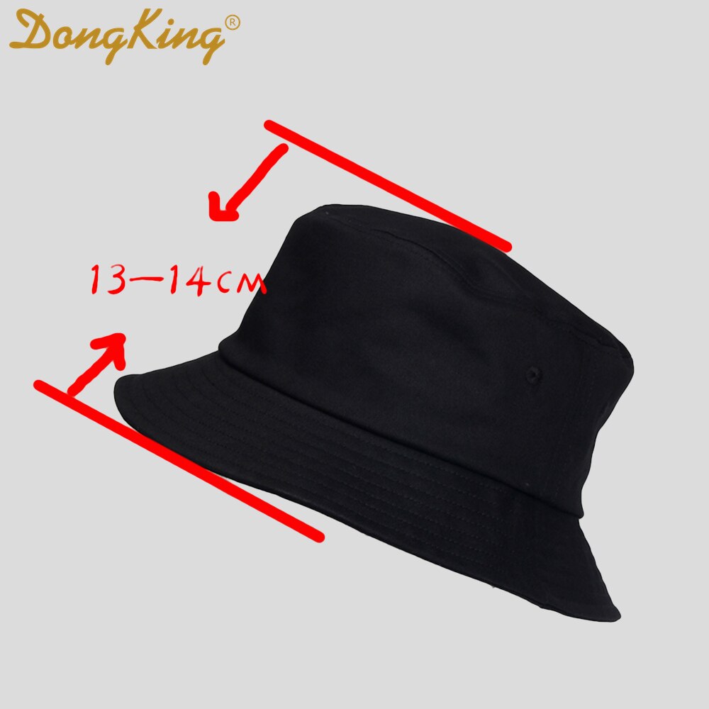 DongKing Big Size Bucket Hats Windproof String Hat Big Large Head ...