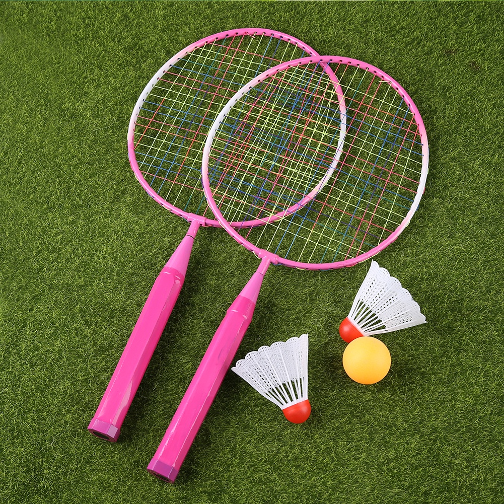 ไม้แบดมินตันrofessional Badminton Rackets Set Children Kids Sort ...