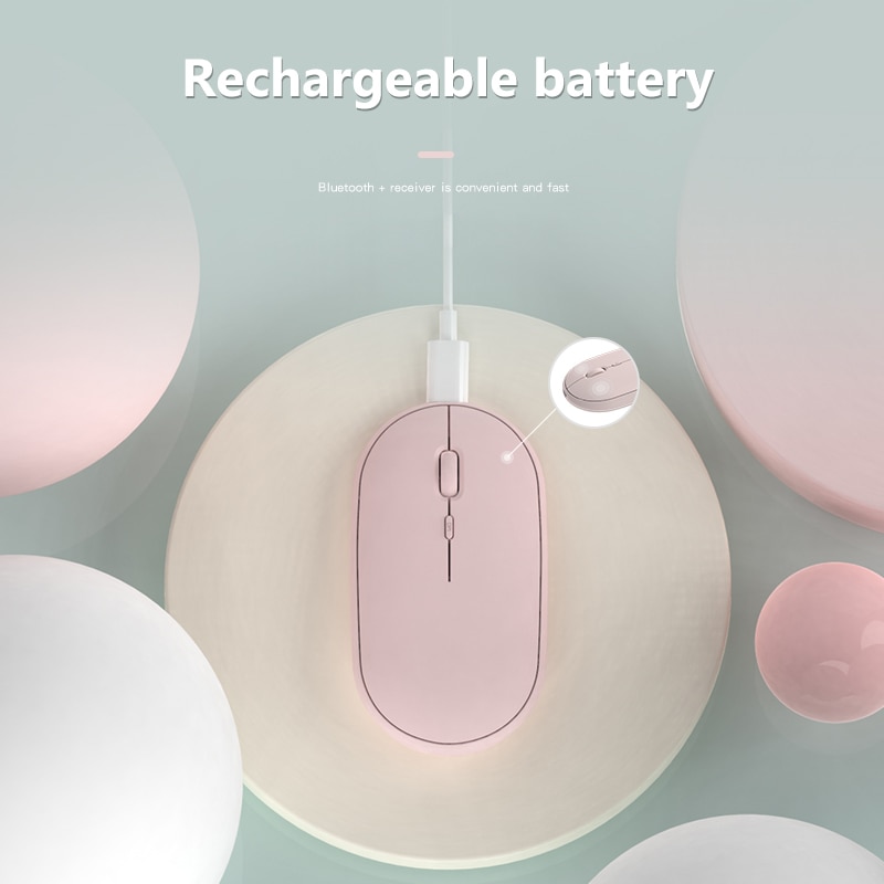 Ultra Slim Mini Bluetooth Mouse Wireless 1600 DPI Gaming Mouse For ...