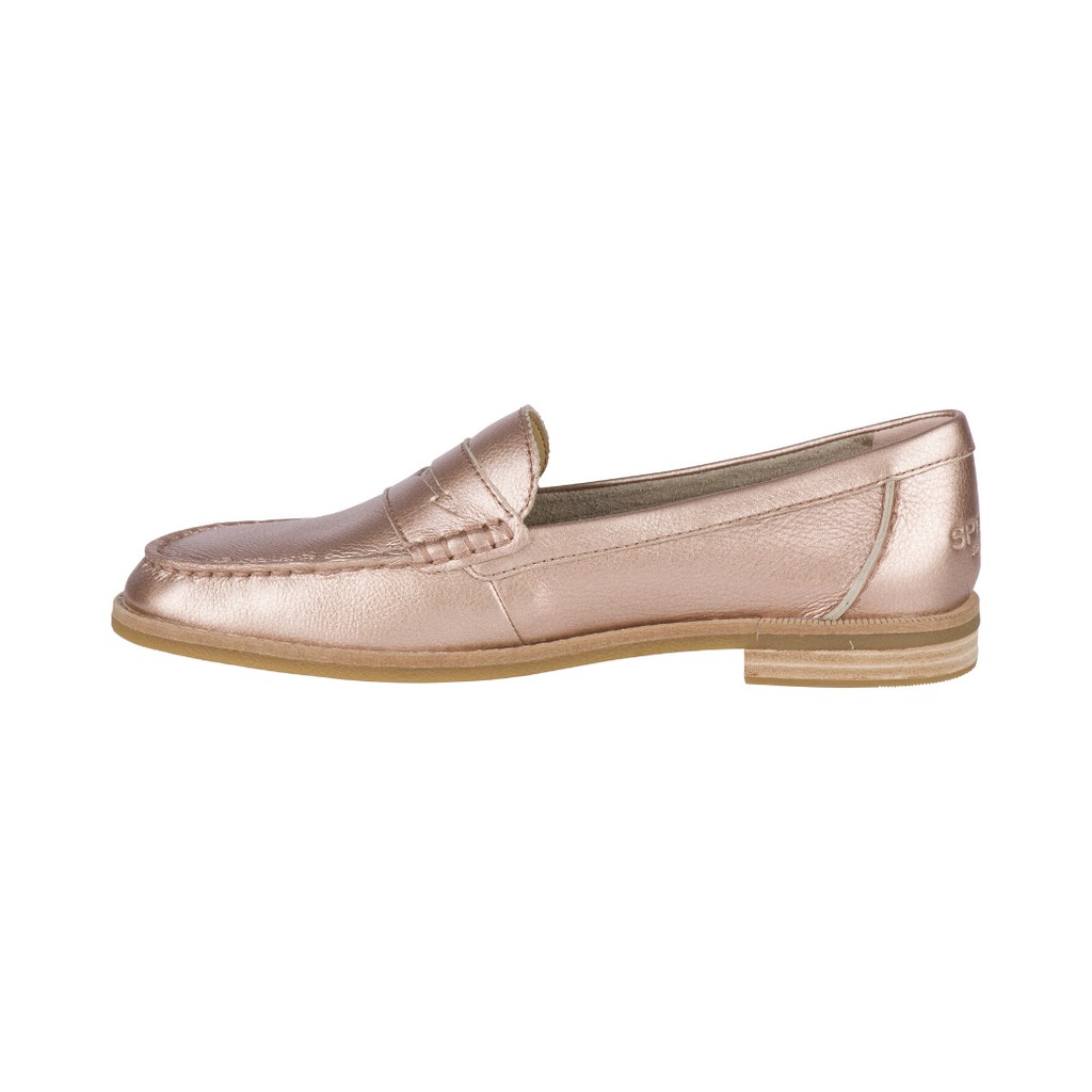 Sperry รุ่น Seaport Penny รองเท้าลำลองหนัง ผู้หญิง สี Rose Gold ...