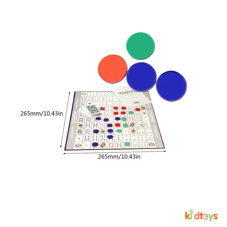 เกมการ์ด sequence game ของเล่นสําหรับเด็ก RytJ - x4am_br2oa - ThaiPick