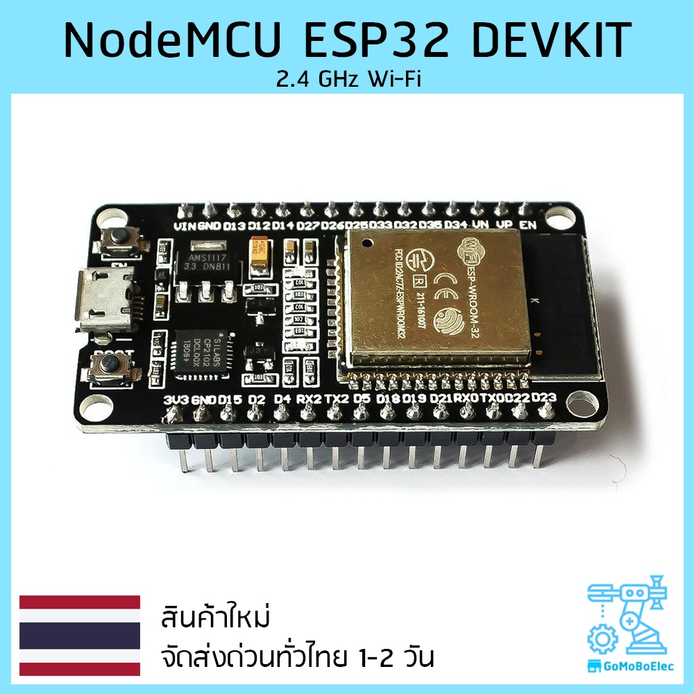 Esp32 Wifi Node32s Esp 32 Esp 32s Nodemcu Esp Wroom 32 สินค้าในไทย ส่งด่วน Shopee Thailand 
