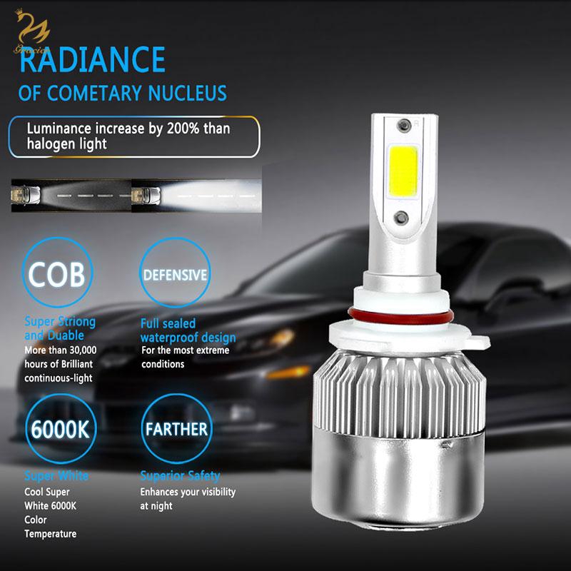 9005/HB3/H10 LED Car Headlight COB Chip 72W LED Bulb Light Fog Light ...