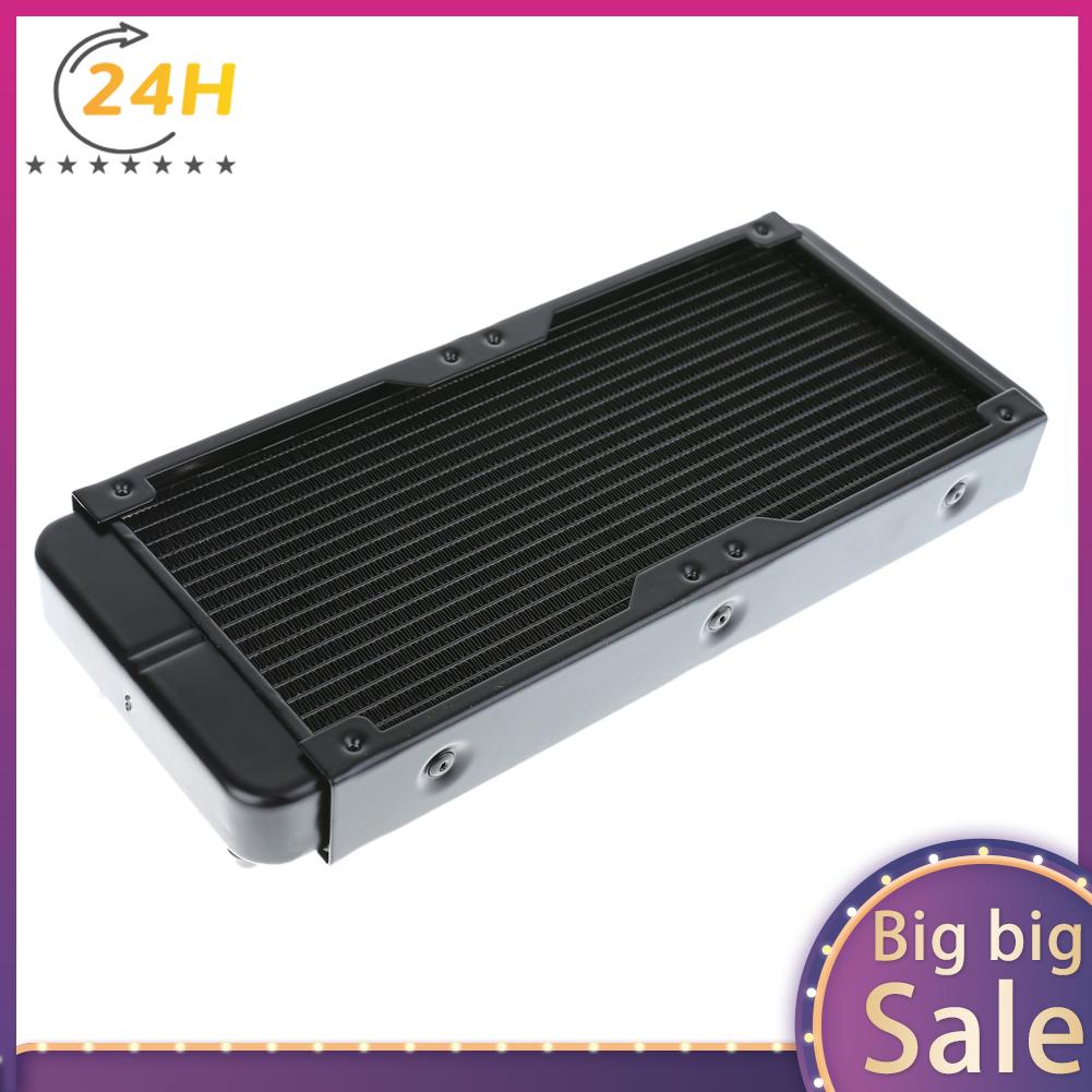 1Pc 240mm 18 Tubes Aluminum Computer Water Cooling Radiator POHp ...