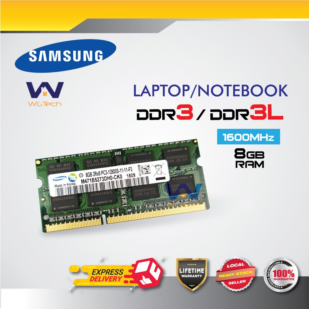 Crucial ครูเชียล 8GB 2Rx8 PC3L-12800S SODIMM RAM Laptop Memory Intel ...
