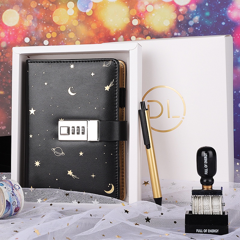 ∏ Binder A6 Notebook with Lock 6 Rings Notepad Office Diary Journal ...