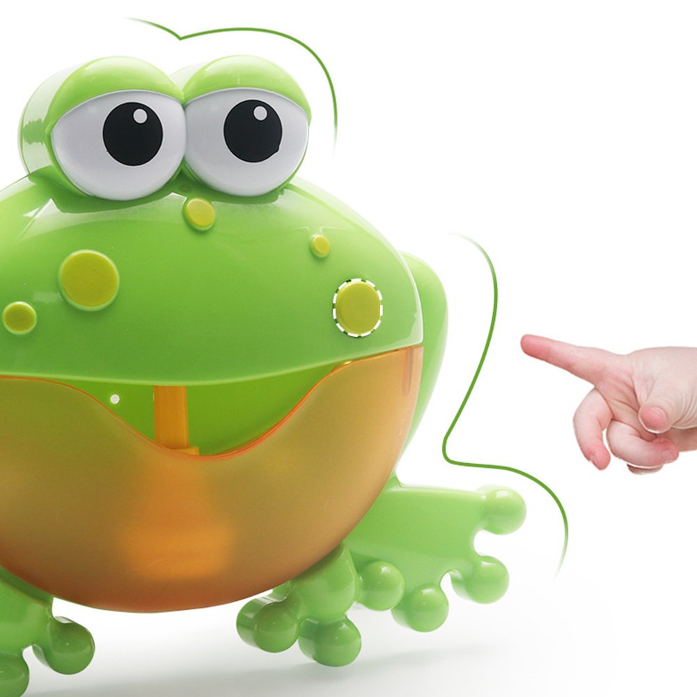 Bubble Machine Frog Music Children Bath Toy Bathtub Soap Automatic ...