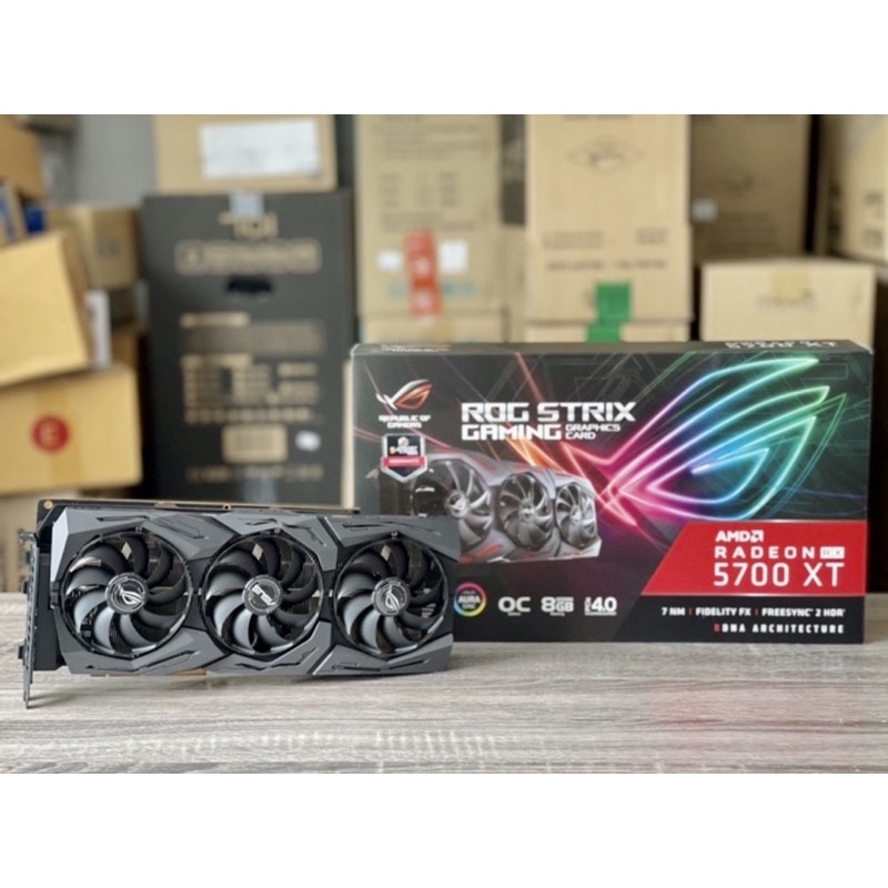 (มือสอง) การ์ดจอ ASUS ROG STRIX RX5700XT 8gb !! | Shopee Thailand