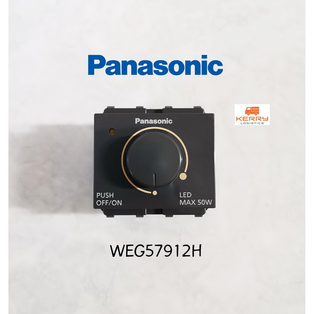 Panasonic สวิทซ์หรี่ไฟ พานาโซนิค LED Dimmer Switch 50W WEG57912H Gray ...