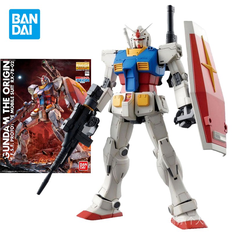 Bandai Original Gundam Model Kit Anime Figure MG 1/100 RX-78-2 GUNDAM ...