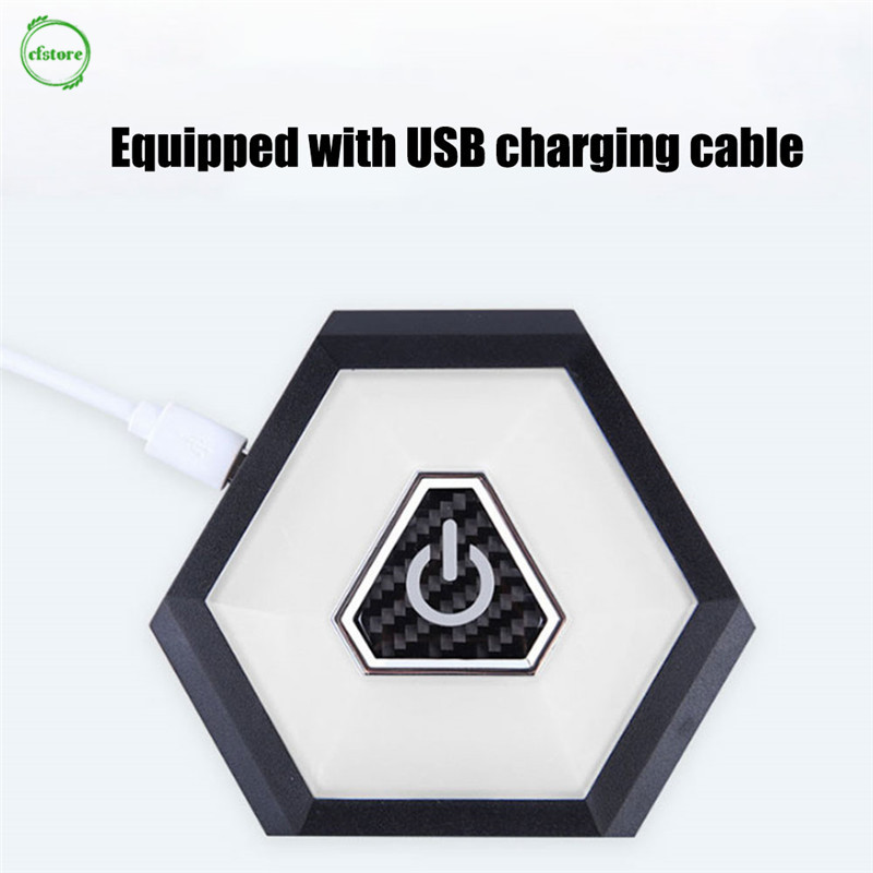 CF Car Led Roof Reading Touch Light Lamp Auto Interior Dome USB ...