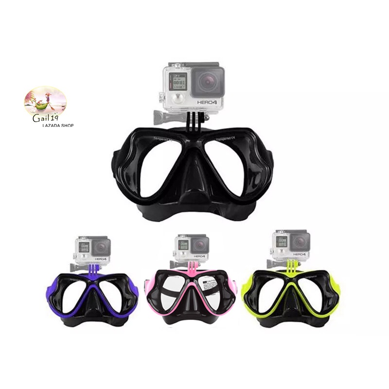 Camera Mount Diving Mask Oceanic Scuba Snorkel Swimming Goggles Glasses ...