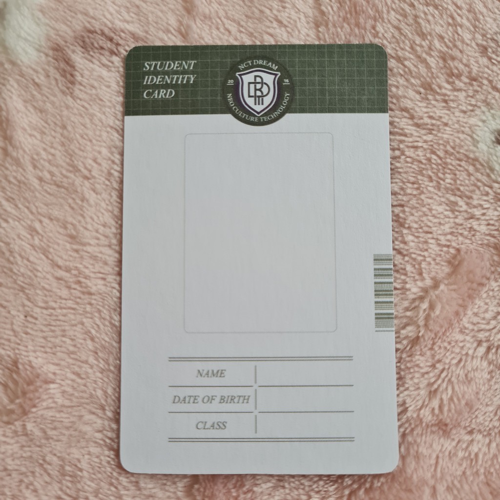 [แท้/พร้อมส่ง] บัตรนักเรียนเปล่า NCT Dream Back to School Kit 2021 ...