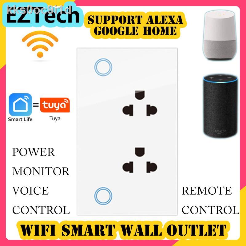 â˜œEZTECH US WiFi Smart Wall Outlet wall plug wall socket Remote ...