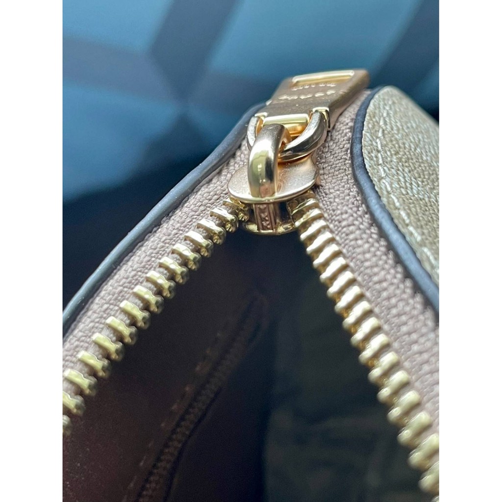 Coach KATY SATCHEL IN SIGNATURE CANVAS (COACH 2558) [Light Khaki Chalk ...