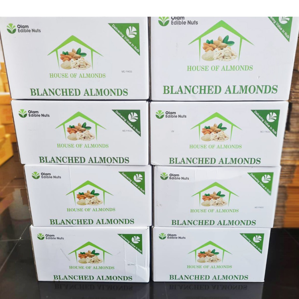 อัลมอนด์สไลด์หนา Almond Sliced Blanched แบรนด์ Olam ยกลังน้ำหนัก 11.34 ...