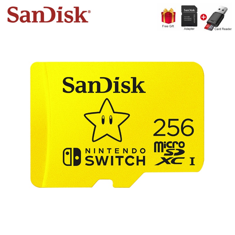 256GB MicroSD Card Nintendo Switch Authorized Mario Theme 128G TF Card ...