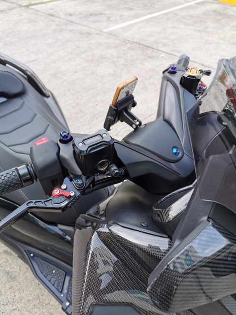 ที่ยึดโทรศัพท์มอเตอร์ไซค์ อลูมิเนียม สำหรับ Xmax 300 ยึดครอบกลางแฮนด์ ...