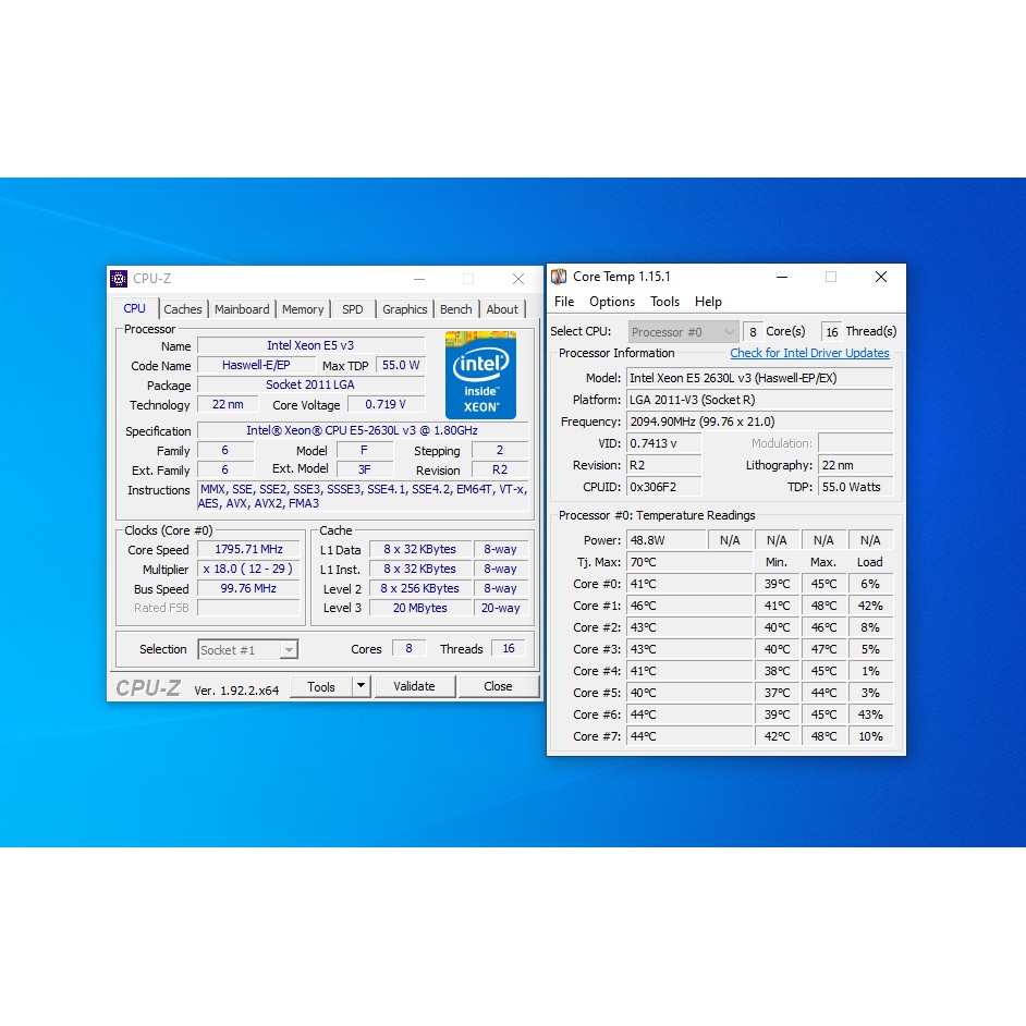 CPU X99 E5-2630LV3 คอร์ 8 เธรด 16 1.80-2.90 GHz LGA 2011V3 55W DDR4 ...