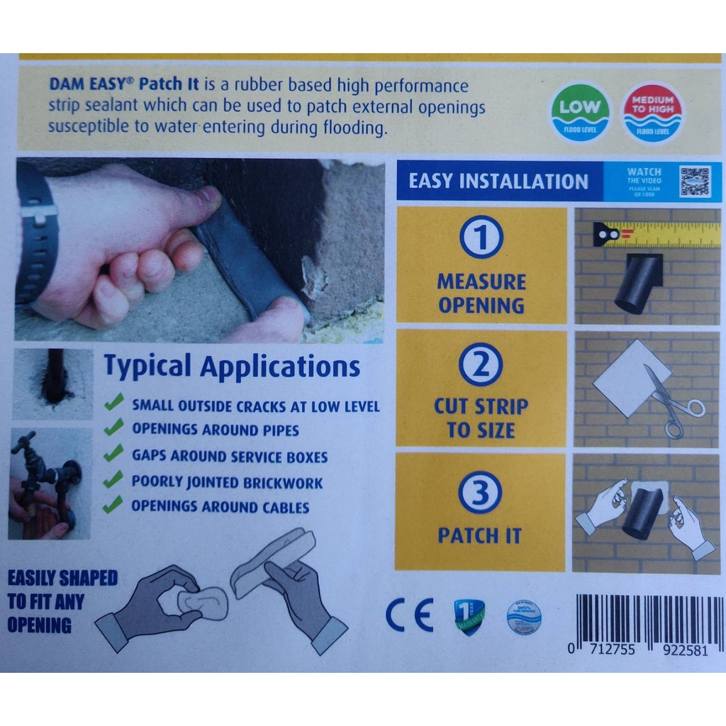 Dam Easy PATCH IT กาวอุดป้องกันน้ำท่วม | Shopee Thailand