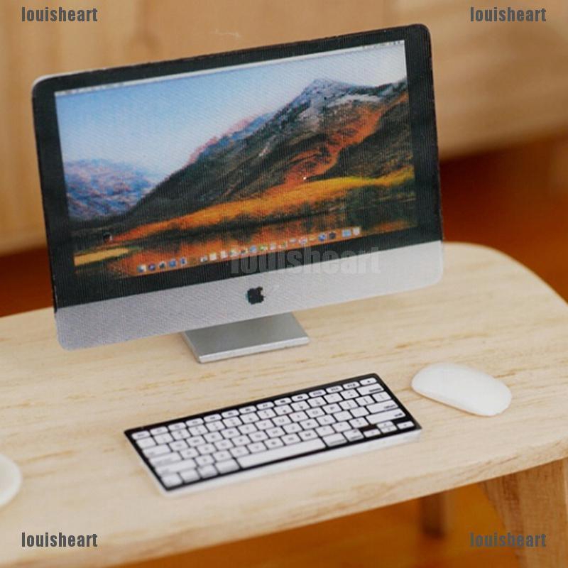 NEW 1/12 Scale Ob 11 Mini Computer Sets Doll House Mini Accessories ...