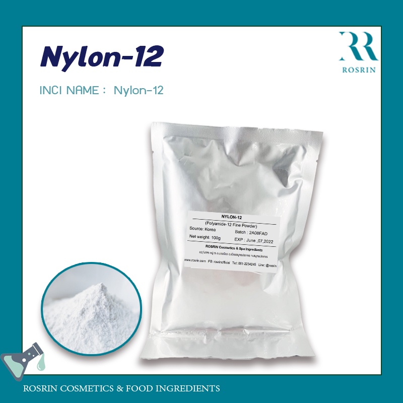 Nylon-12 หรือ Polyamide-12 ลักษณะแบบผงแป้งเนื้อละเอียด มีขนาดอนุภาคเล็ก ...