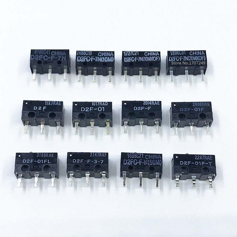 10Pcs original OMRON mouse micro switch D2FC-F-7N 10m 20m OF D2FC-F-K(50M) D2F D2F-F D2F-01 D2F ...