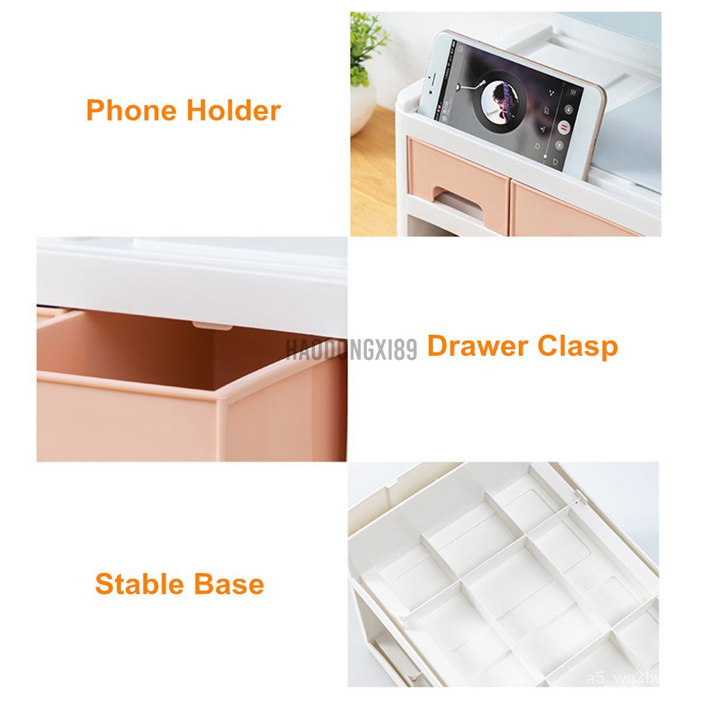 Desktop Computer Monitor Stand Riser Rack Keyboard Holder Drawer ...