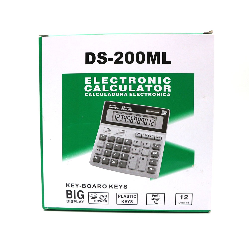 Calculator เครื่องคิดเลข B1086 สีขาว เครื่องคิดเลขตั้งโต๊ะ ใช้ถ่านและ ...