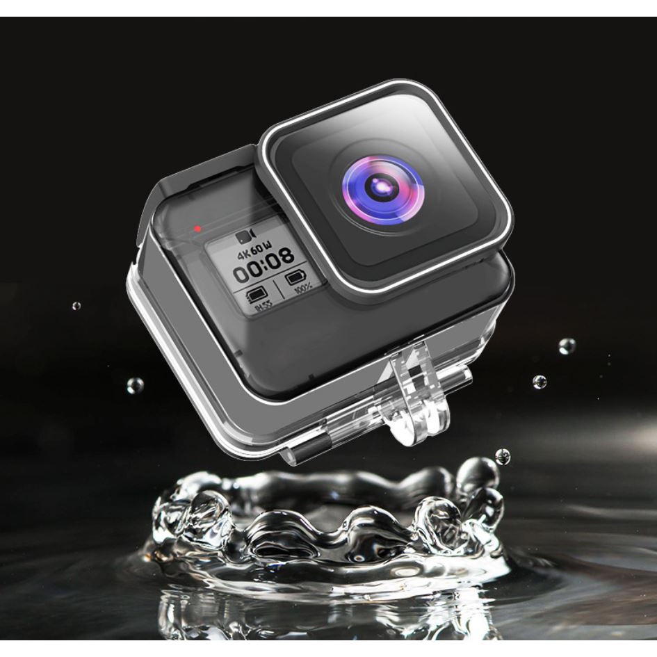 TELESIN เคสกันน้ำgopro8 เคสกันน้ำgopro9 เคสกันน้ำ gopro 8 9 เคสกันน้ำโกโปร กันน้ำลึก 40m แถมฟรี ...